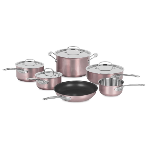 10-piece Collection Cookware Set - Rose | Stainless Steel and Set ...